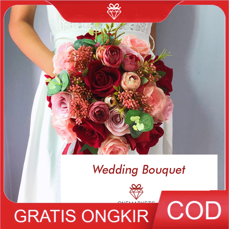 Jual Buket bunga artificial - Hand Bouquet Wedding - Buket Wedding A017 ...