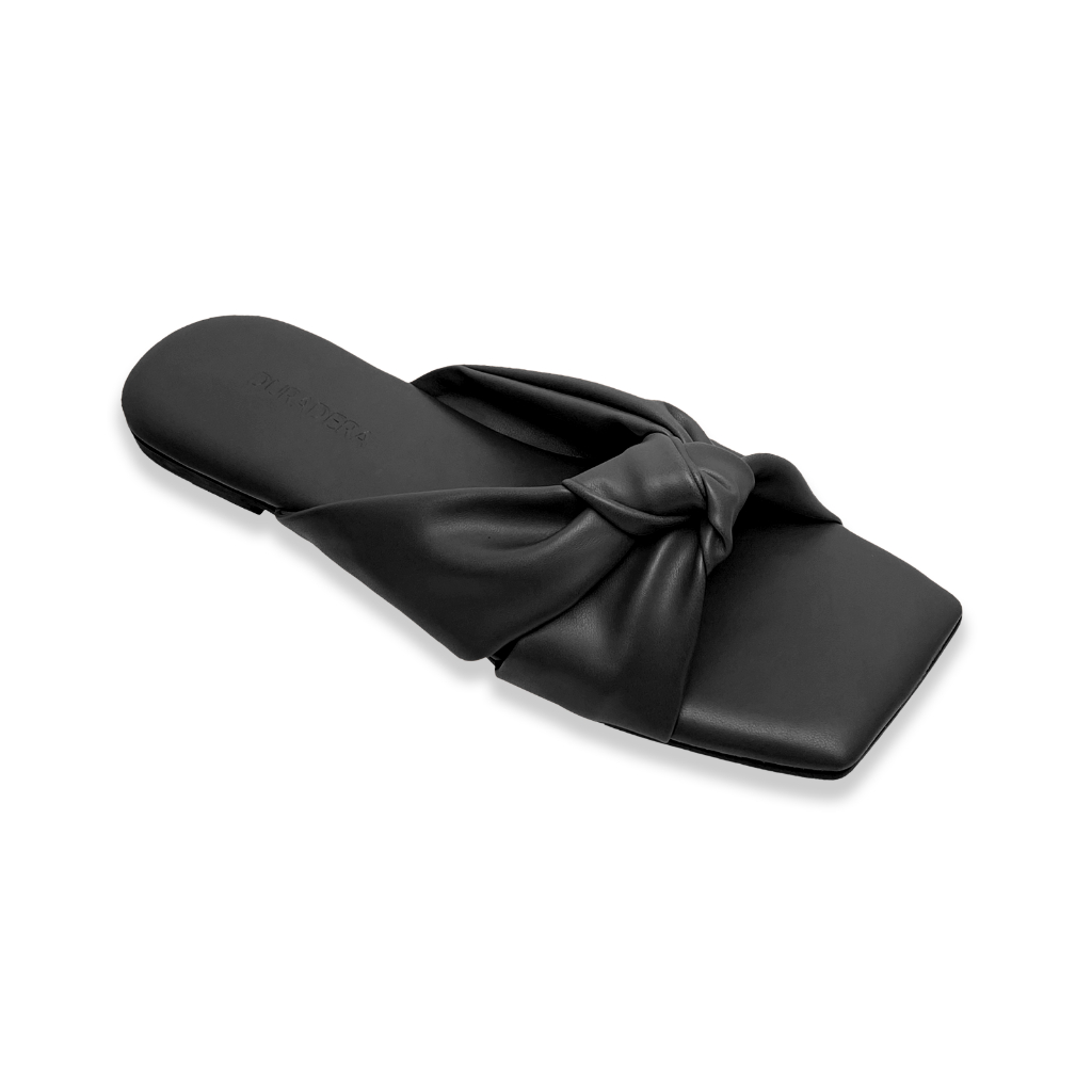 Jual Duradera Paula01 Black Sandal Flat Wanita Sendal Slop Cewek ...