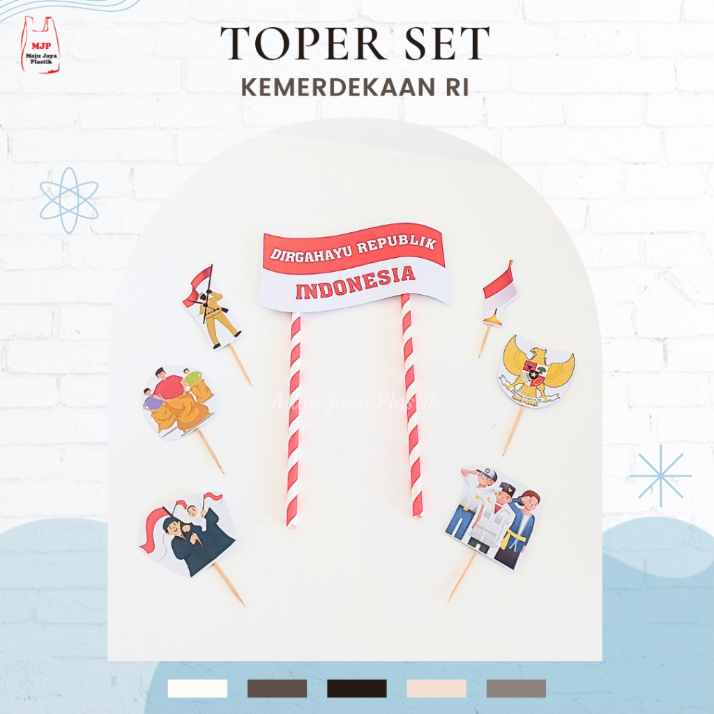 Jual TOPPER CAKE HIASAN KUE ULANG TAHUN TUMPENGAN TEMA 17AN 17 AGUSTUS ...