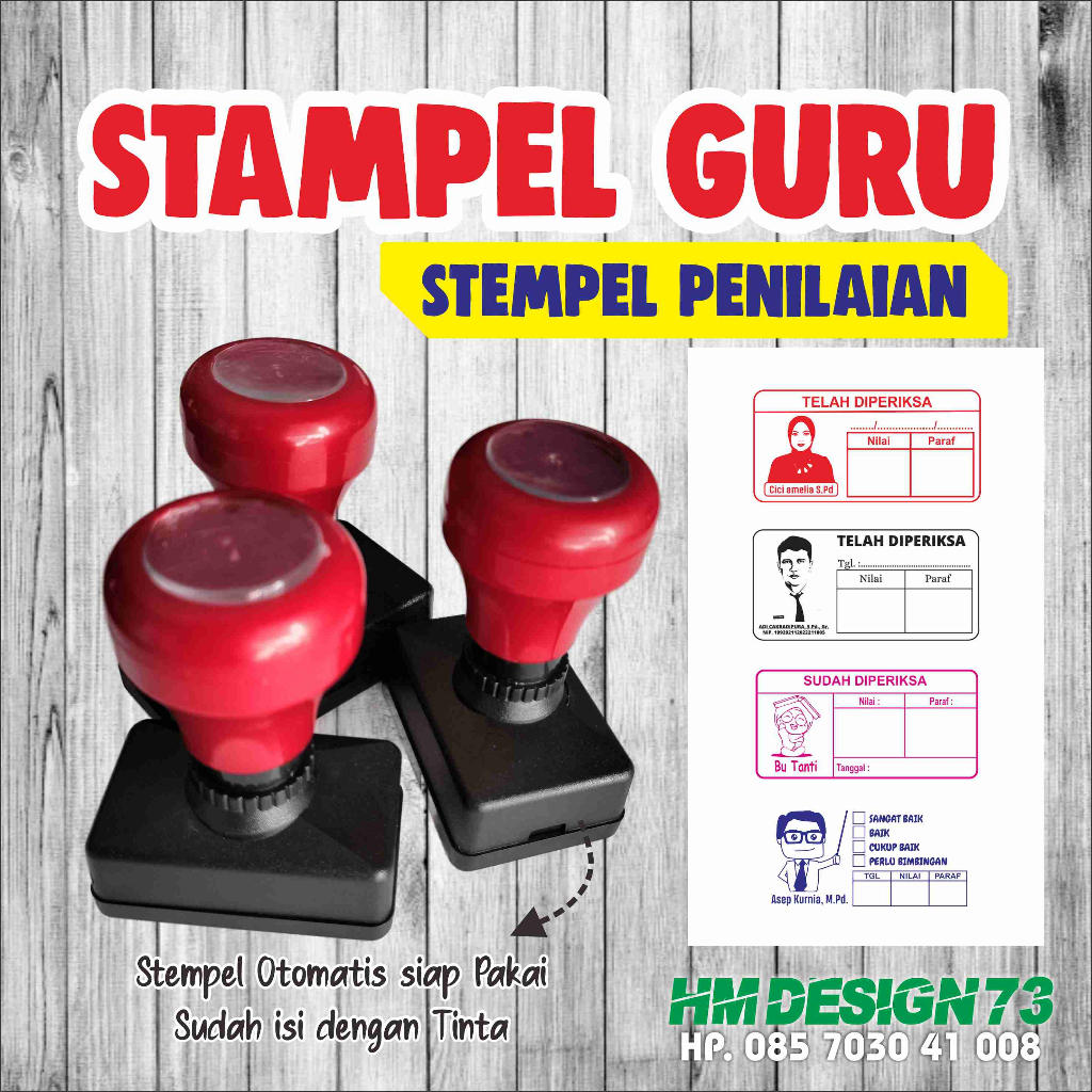 Jual STEMPEL PENILAIAN GURU / STEMPEL NILAI / STEMPEL VIRAL UNTUK ...
