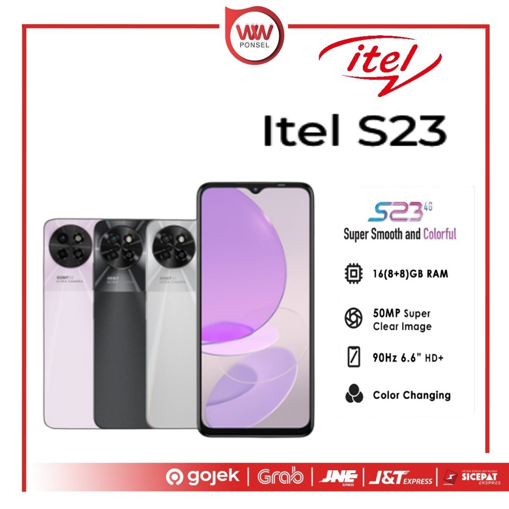 Jual Hp Itel S23 Ram 8GB+8GB Internal 256GB Garansi Resmi | Shopee ...
