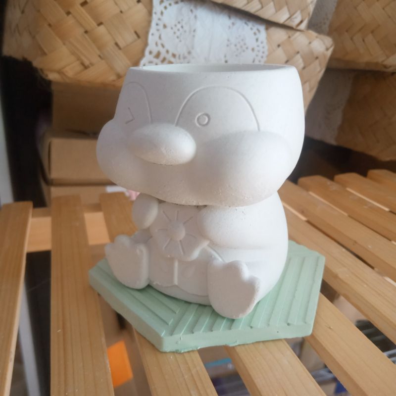 Jual Patung Pot mini sukulen Warna Putih Polos Pot Hias Home Decor ...