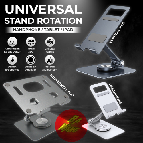 Jual Stand Holder Standing Dudukan Meja Putar Universal Cooling Tablet ...