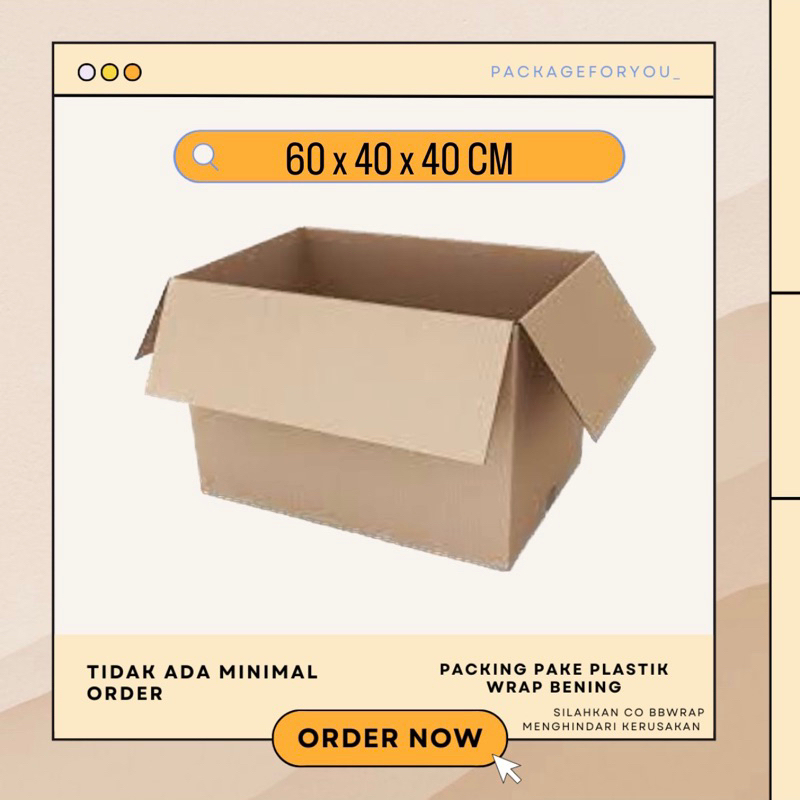 Jual Kardus Packing 60x40x40 - Karton Box Dus Packaging Besar Jumbo ...