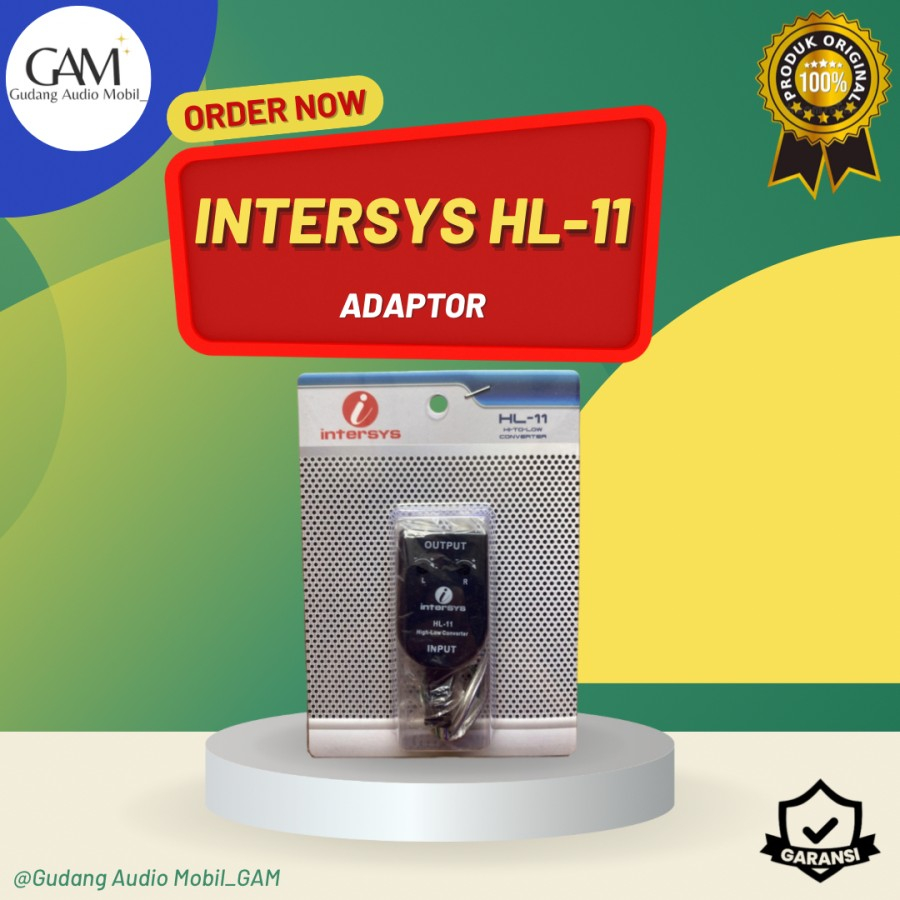 Jual ADAPTOR INTERSYS HL 11 / CONVERTER RCA INTERSYS HI TO LOW | Shopee Indonesia