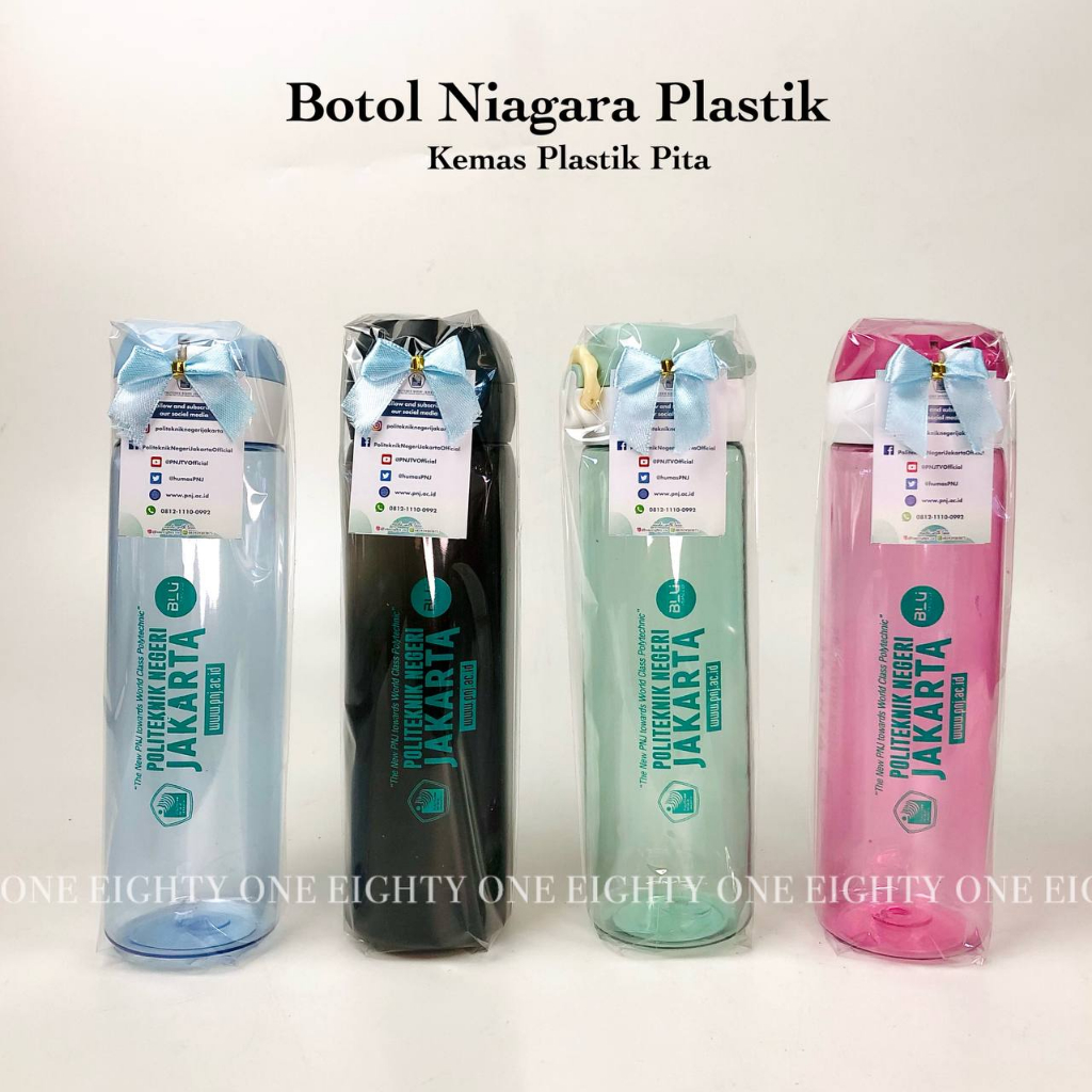 Jual Souvenir Botol Minum Plastik Niagara Tumbler Bening Polos Food ...