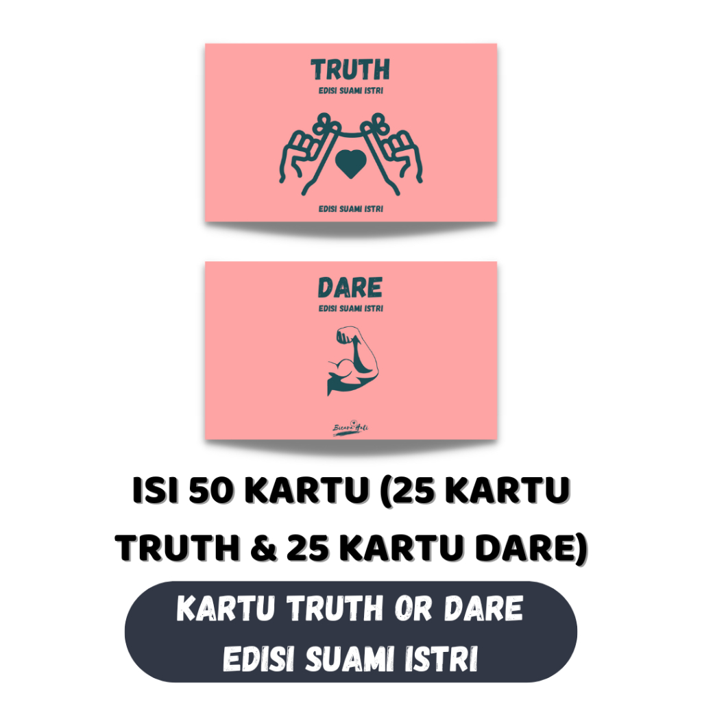 Jual Bicara Hati - Kartu Permainan Truth or Dare - Kartu Truth or Dare - Kartu Pertanyaan ...