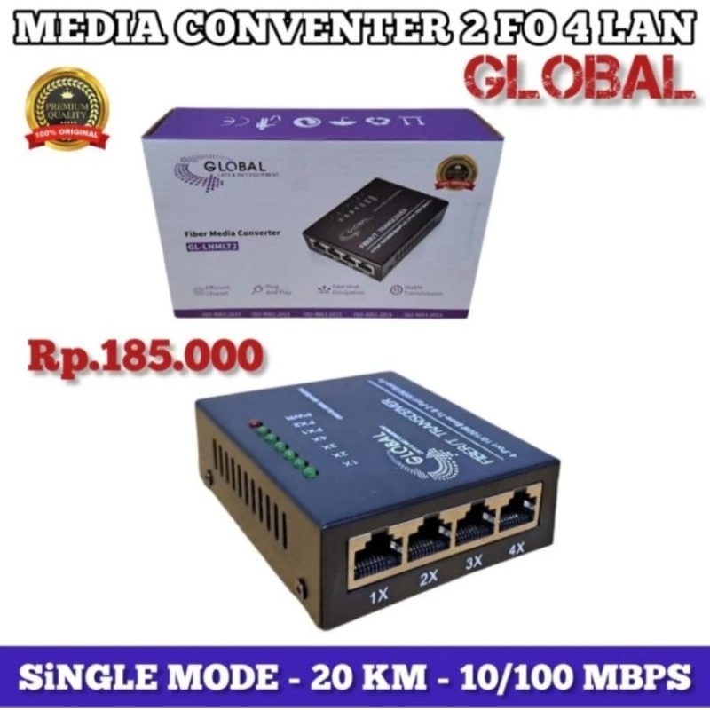 Jual MEDIA CONVERTER GLOBAL | Shopee Indonesia