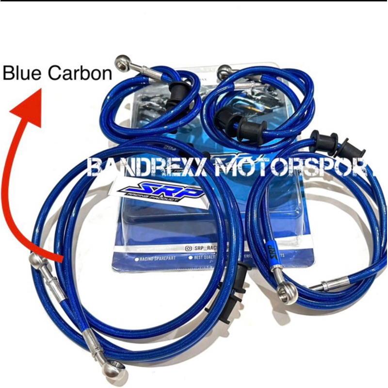Jual Selang Rem SRP Racing Product Blue Carbon For Yamaha Xmax Abs ...