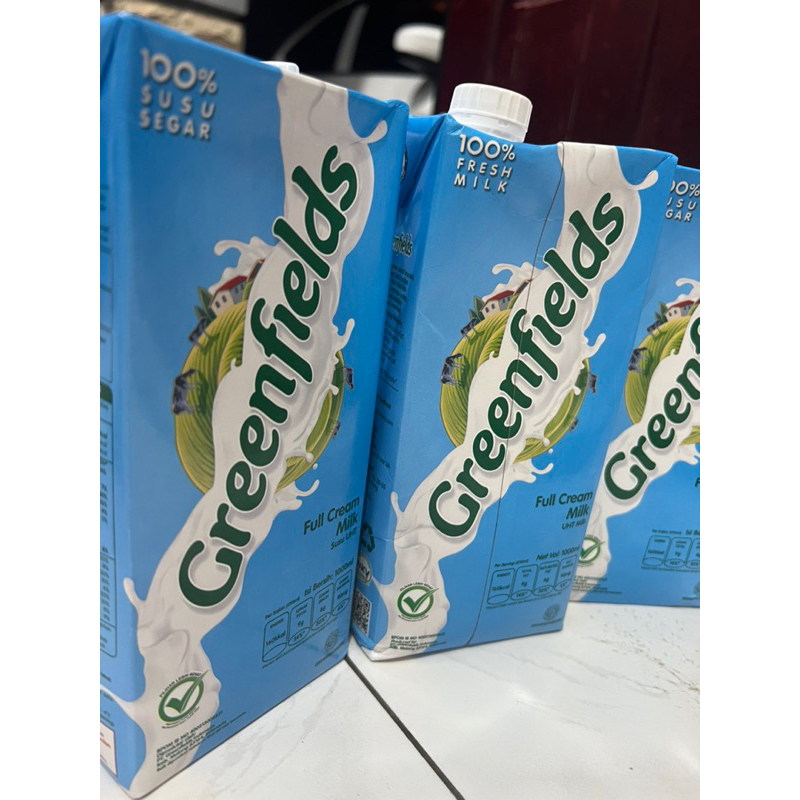 Jual SUSU UHT FULL CREAM GREENFIELD 1 LITER | Shopee Indonesia