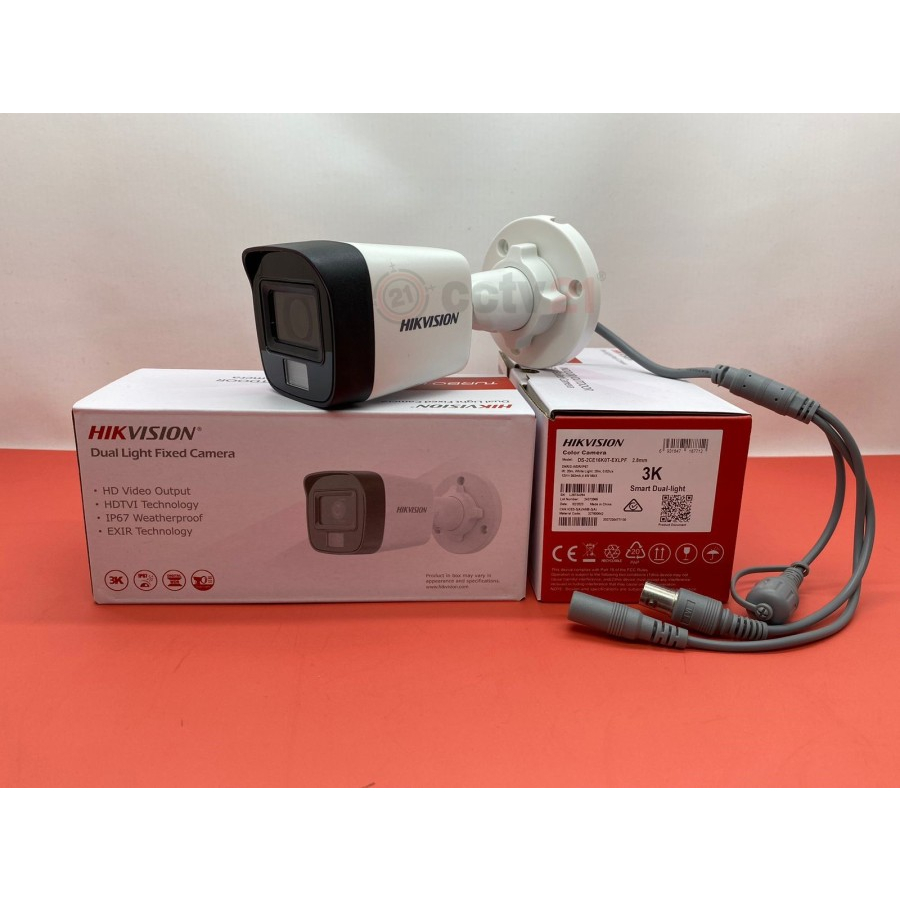 Jual KAMERA CCTV OUTDOOR HIKVISION TURBO HD DS-2CE16K0T-EXLPF 3K - 5MP | Shopee Indonesia
