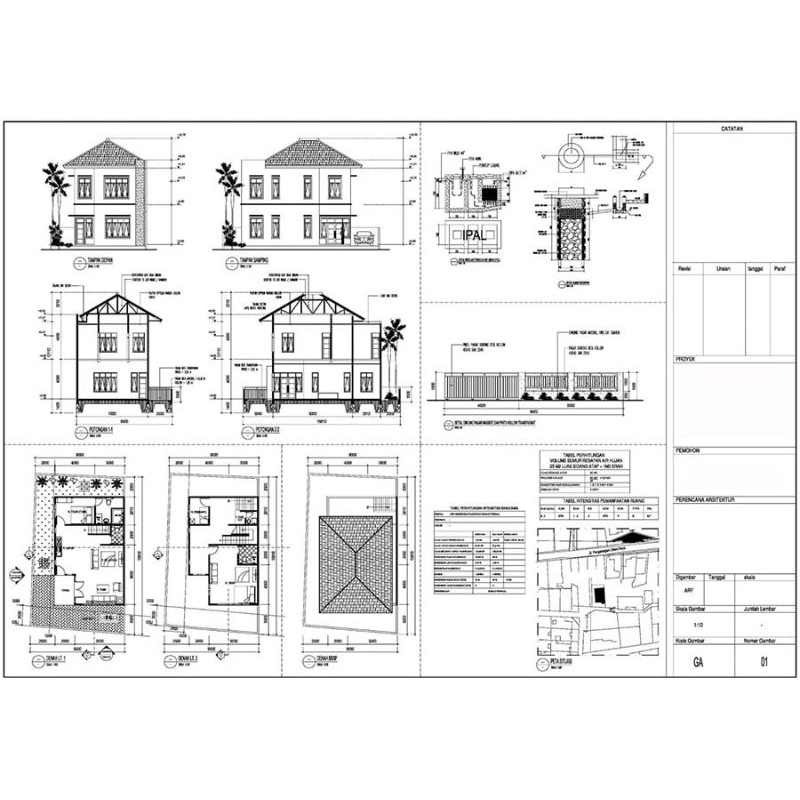 Jual Denah Gambar IMB Lengkap dan PBG SIMBG Persetujuan Bangunan Gedung ...