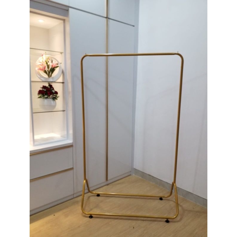 Jual Gawang baju Kaki 2 MBS Gantungan Baju Gawang display Hanger ...