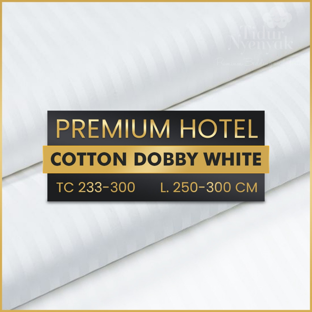 Jual KAIN SPREI HOTEL KATUN DOBBY POLOS L. 300CM & SALUR 3CM 1CM REMIUM ...