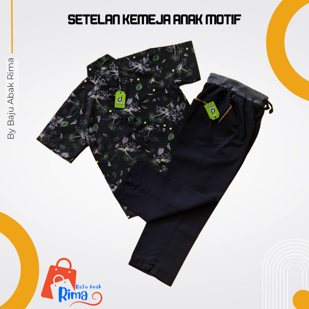 Jual GRATIS ONGKIR//COD//Setelan Kemeja Anak Motif & Celana Panjang ...