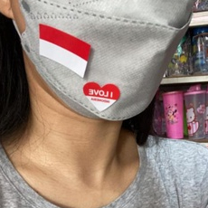Jual sticker pipi merah putih / sticker bendera Indonesia / hiasan 17an ...