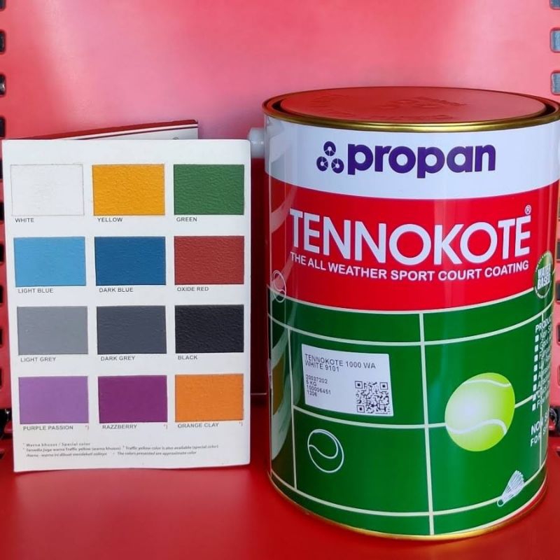 Jual CAT LAPANGAN PROPAN TENNOKOTE TNK 100+PASIR 5KG GALON | Shopee ...