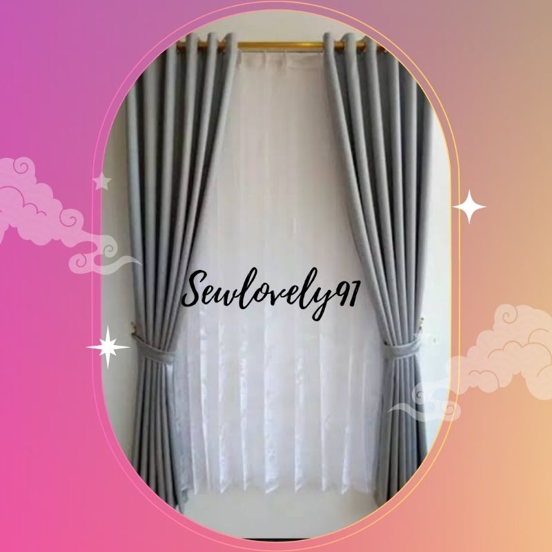 Jual Korden minimalis gorden blackout gordeng polos gordyn jendela ...