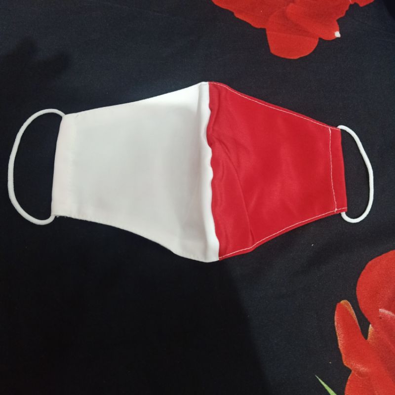 Jual MASKER KAIN MERAH PUTIH UNTUK agustusan / kemerdekaan ada HITAM ...