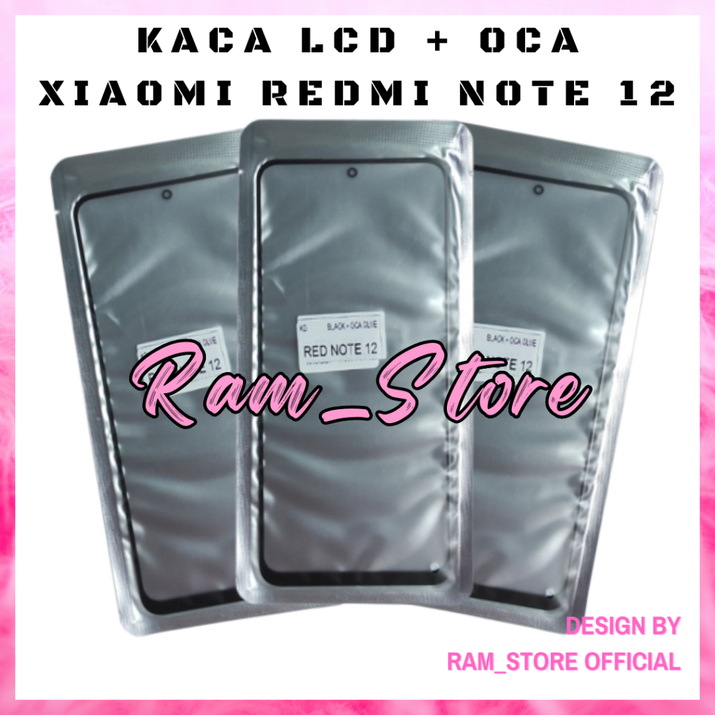 Jual Glass Kaca Lcd XIAOMI REDMI NOTE 12 Touchscreen Depan Plus Lem Oca Kering | Shopee Indonesia
