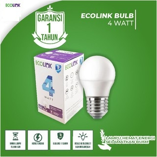 Jual Ecolink LED Lampu Bohlam Mini Bulb 4 Watt 4w Garansi Resmi Putih ...