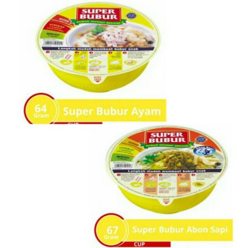 Jual Super bubur cup 67g | Shopee Indonesia