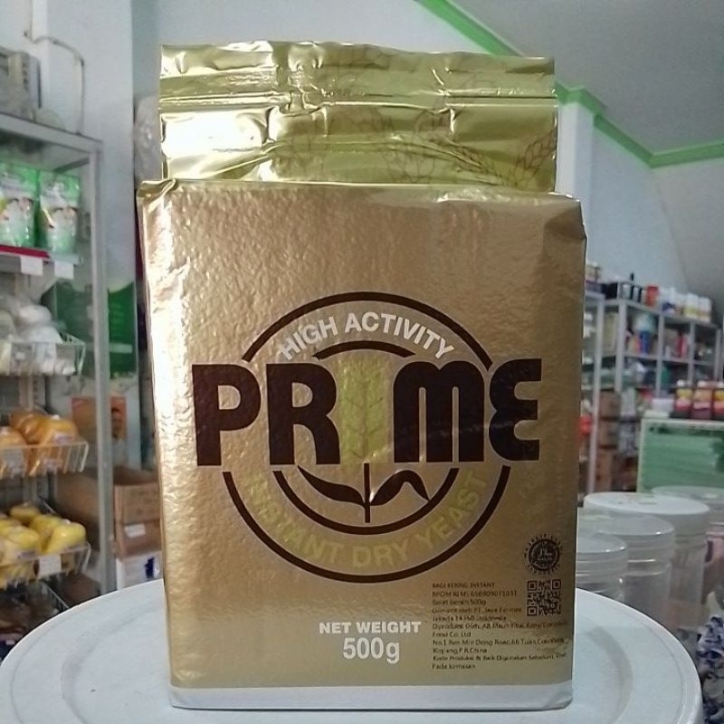 Jual Prime Instant dry yeast high quality 500gr / ragi instant / ragi ...