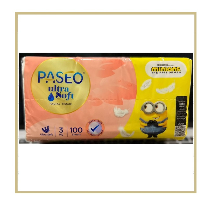Jual Paseo ULTRA SOFT 100 sheets 3 ply - Facial Tissue Tisu Wajah ...