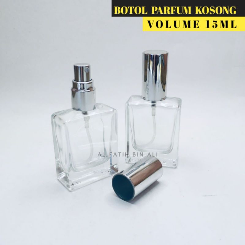 Jual Botol Parfum Kosong 15ml Drat Ulir Tutup Silver Wadah Minyak wangi ...