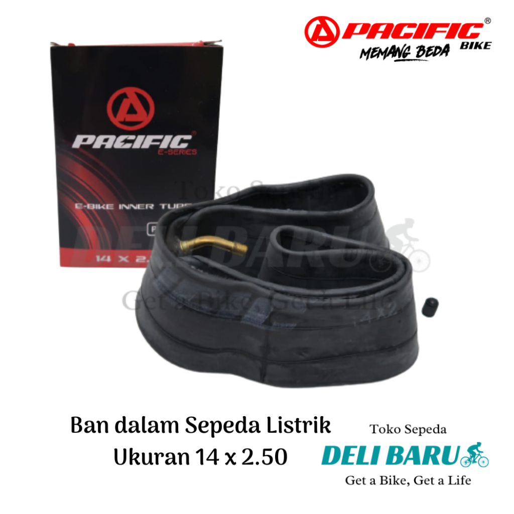 Jual Pacific Ban dalam 14 x 2.50 pentil bengkok sepeda listrik | Shopee Indonesia