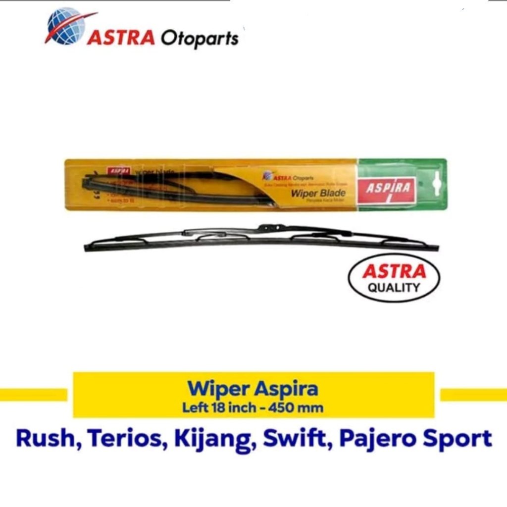 Jual Wiper blade ASPIRA 18INCH (12-WBC18H) | Shopee Indonesia