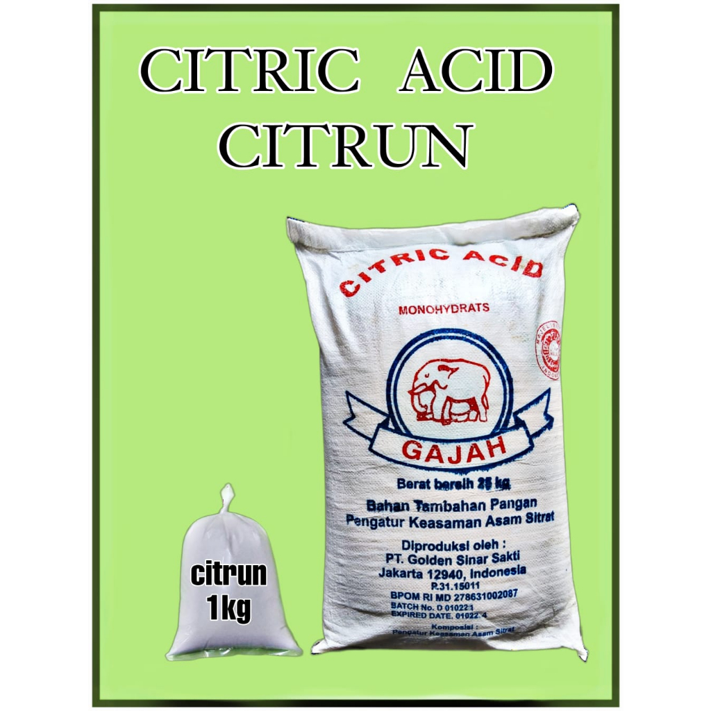 Jual Citric acid/Asam citrun/Asam Sitrat-1KG | Shopee Indonesia