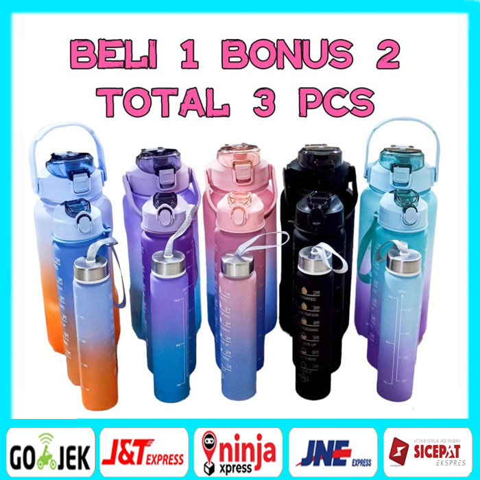 Jual BBS Botol Beranak 3in1 Free Sedotan Dan Sticker 2 Liter + 1000ml ...