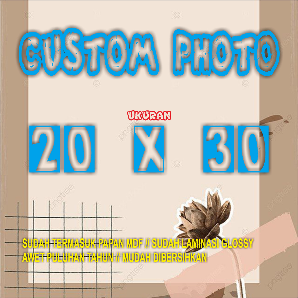 Jual CETAK FOTO 18R 20X30 MEDIA PAPAN MDF | Shopee Indonesia