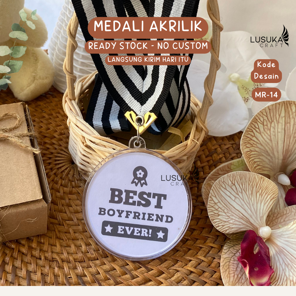 Jual Gift Medali Akrilik Hadiah Wisuda Kado Ulang Tahun Cewek Kado ...