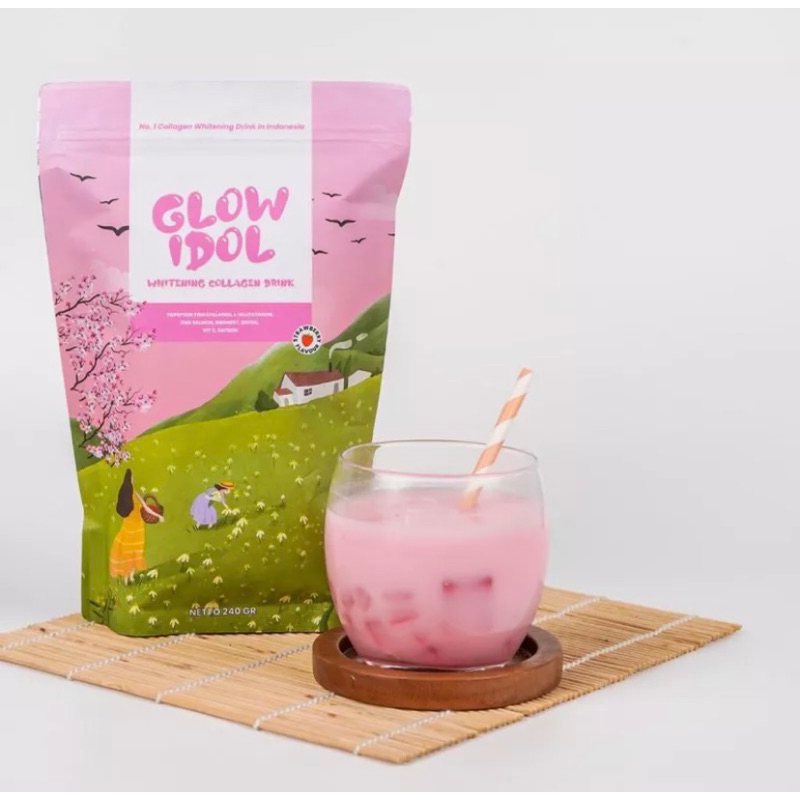 Jual GLOW IDOL WHITENING COLLAGEN DRINK// Collagen// Minuman Collagen ...