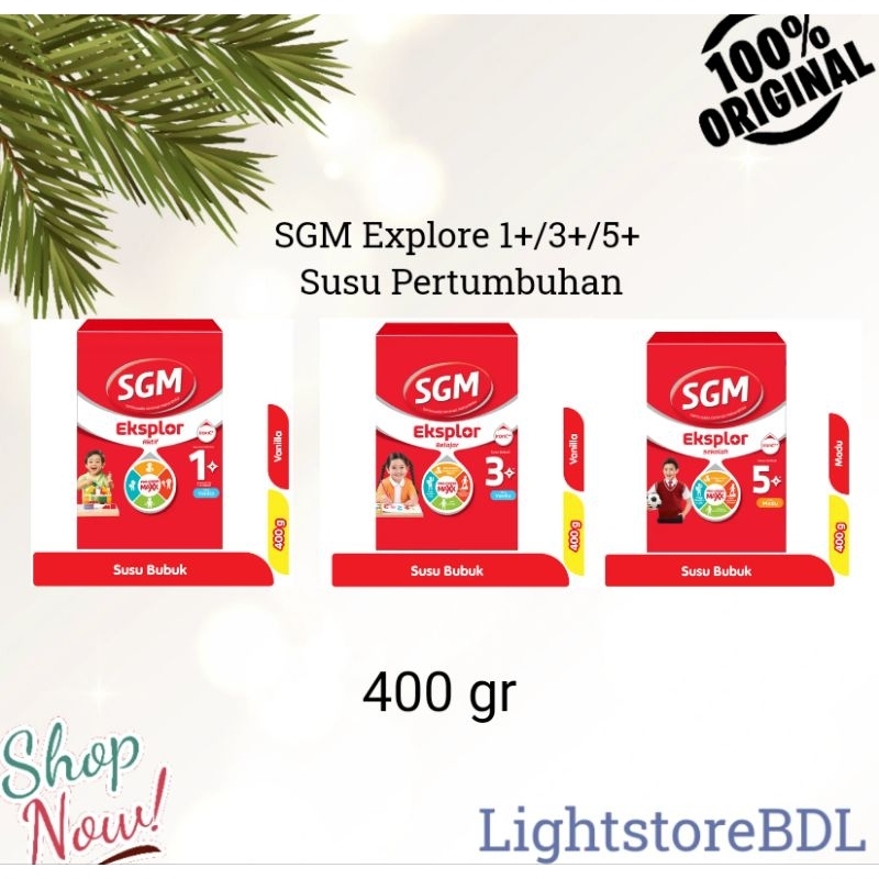 Jual SGM Explore 1+/3+/5+ Susu Bubuk Pertumbuhan 400 gr | Shopee Indonesia