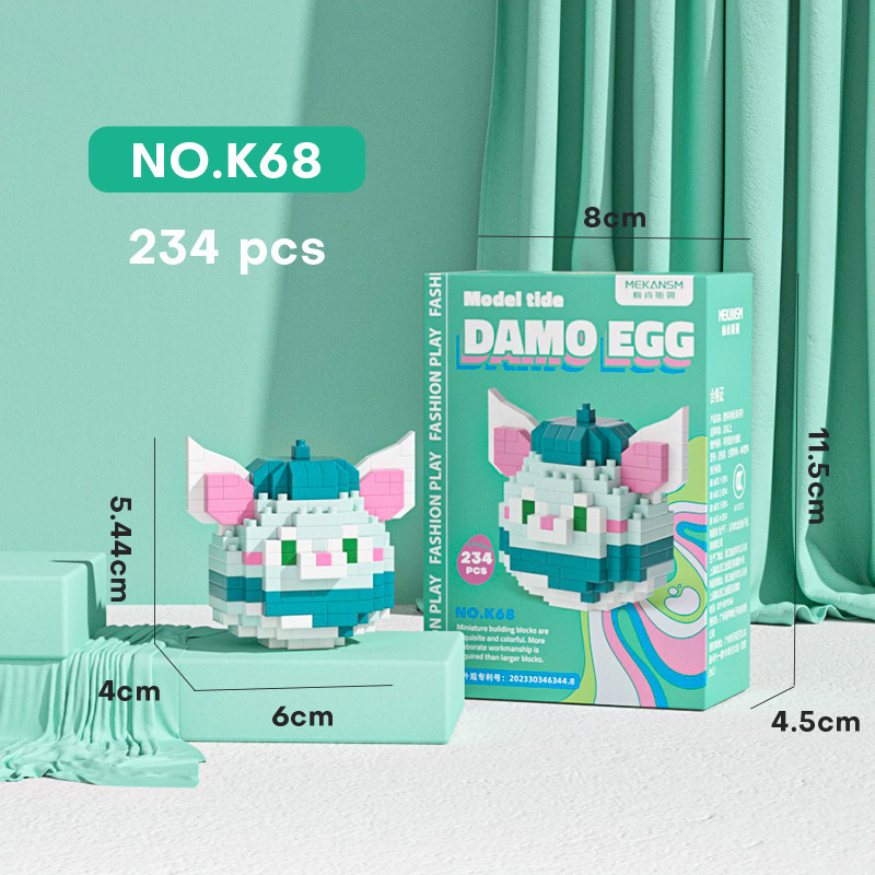 Jual [HARU] Damo Egg Bricks Susunan Balok Building Block Kado Mainan | Shopee Indonesia