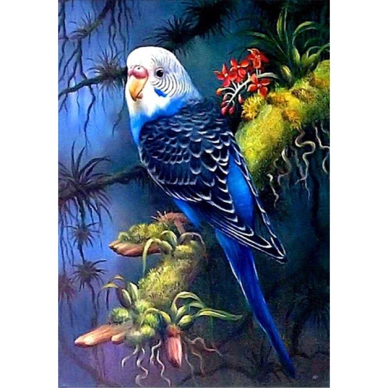 Jual hiasan dinding gambar burung elang biru plus bingkai | Shopee ...