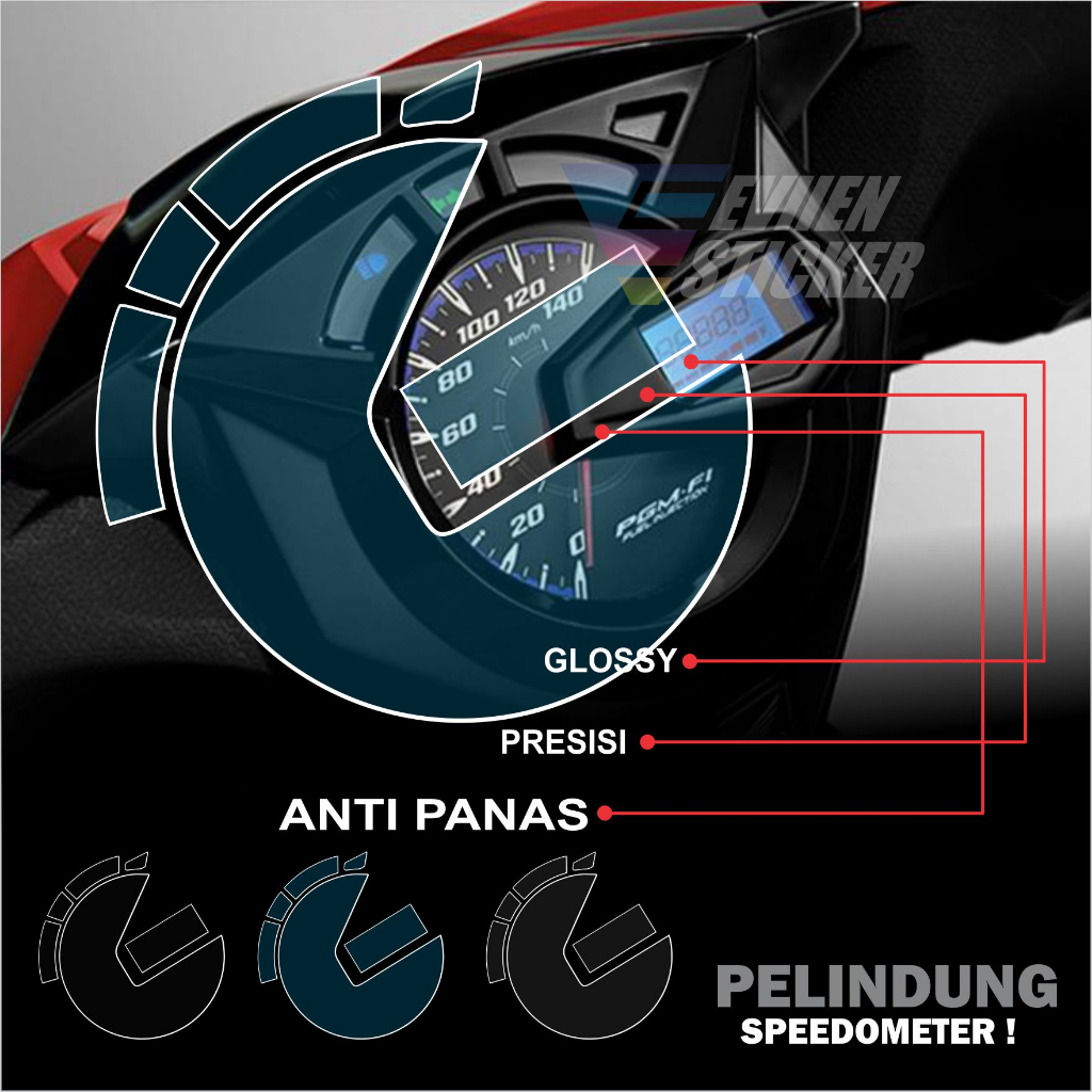 Jual STIKER PELINDUNG SPEEDOMETER BEAT NEW / DELUXE 2020-2023 ANTI ...