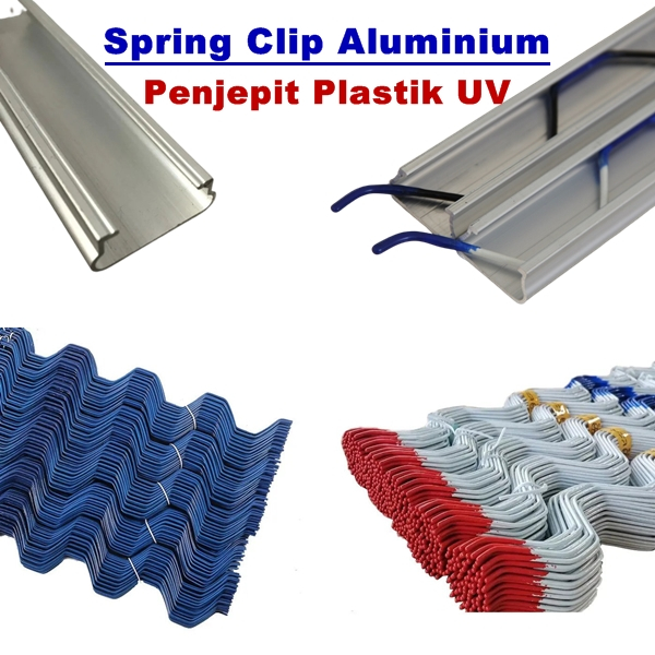 Jual Spring Clip Aluminium / Penjepit Plastik UV Greenhouse | Shopee ...