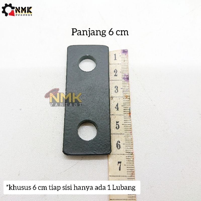 Jual Breket Knalpot Plat Besi Tebal Lubang 10mm Lurus Universal Motor ...