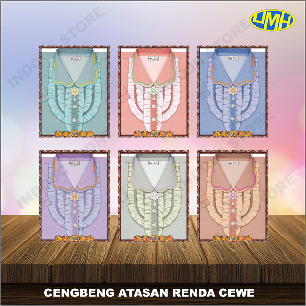 Jual barang cengbeng set atasan renda motif cewe kertas sembahyang ...