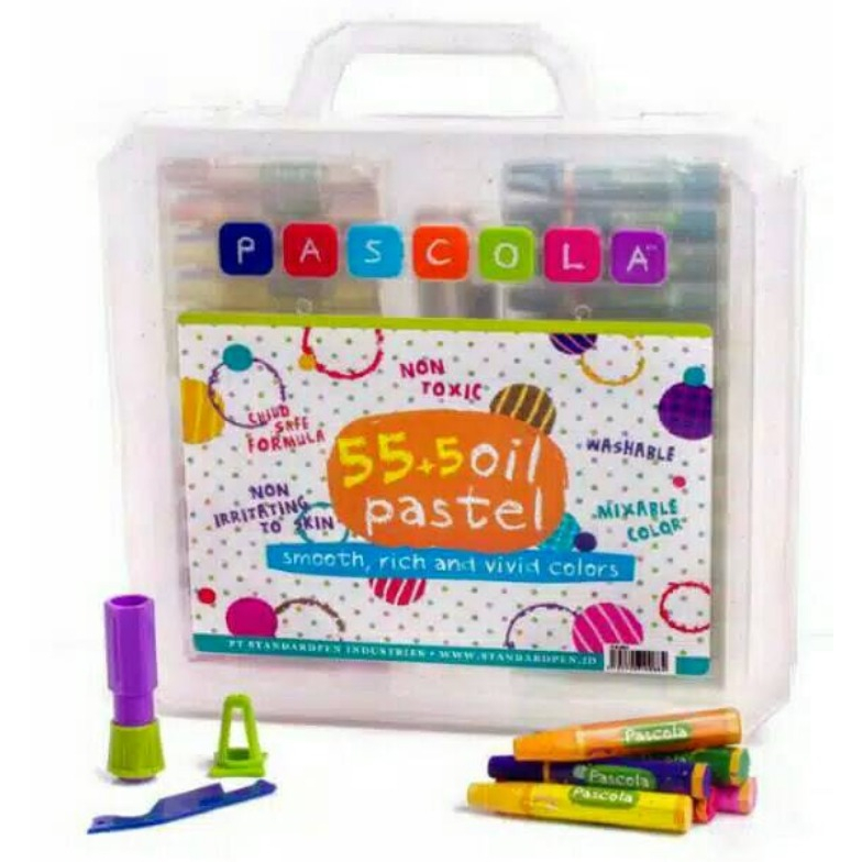 Jual Standard Pascola Oil Pastel 55 / Set ( Crayon / Pewarna / Coloring ...