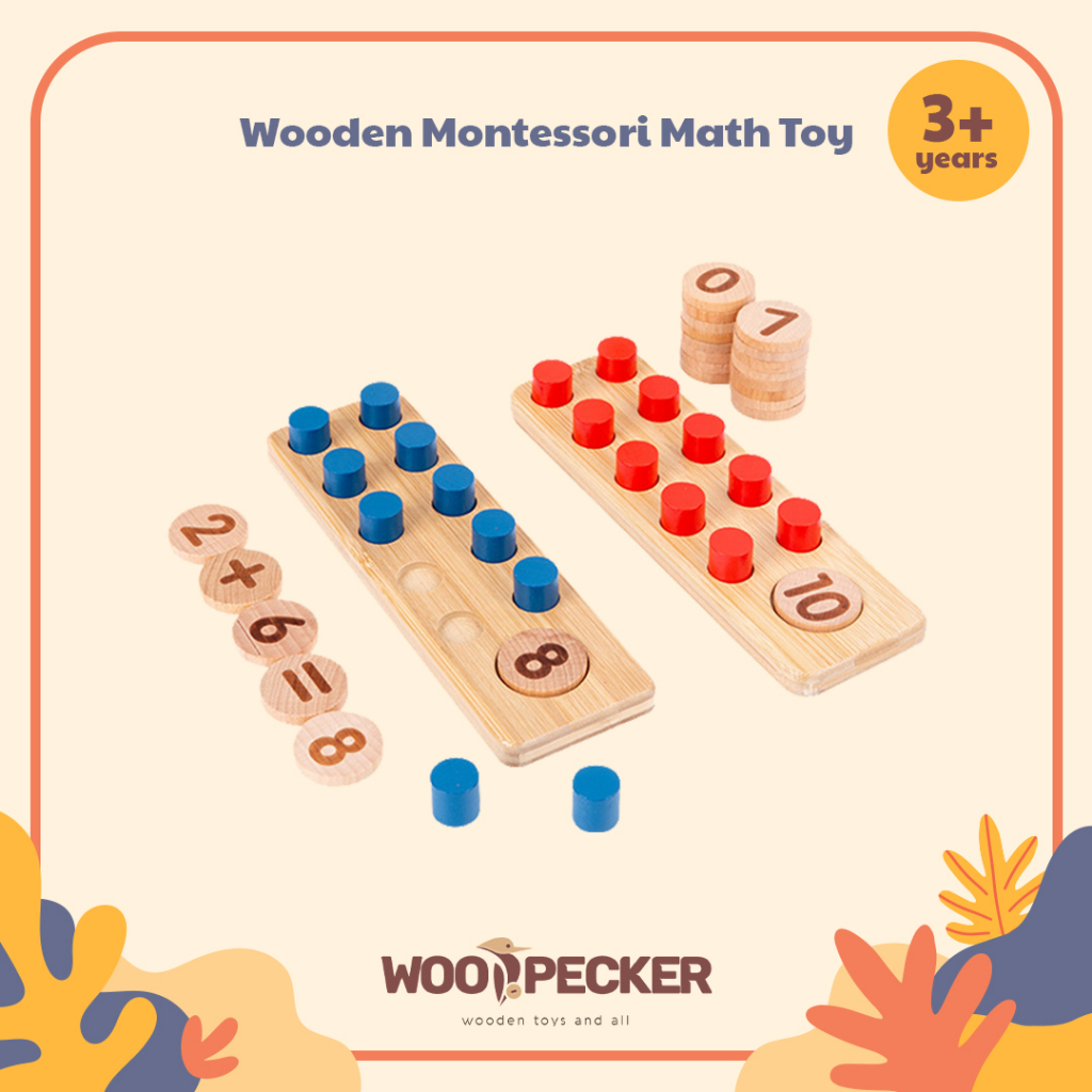 Jual Woodpecker - Mainan belajar berhitung matematika math toy kayu ...