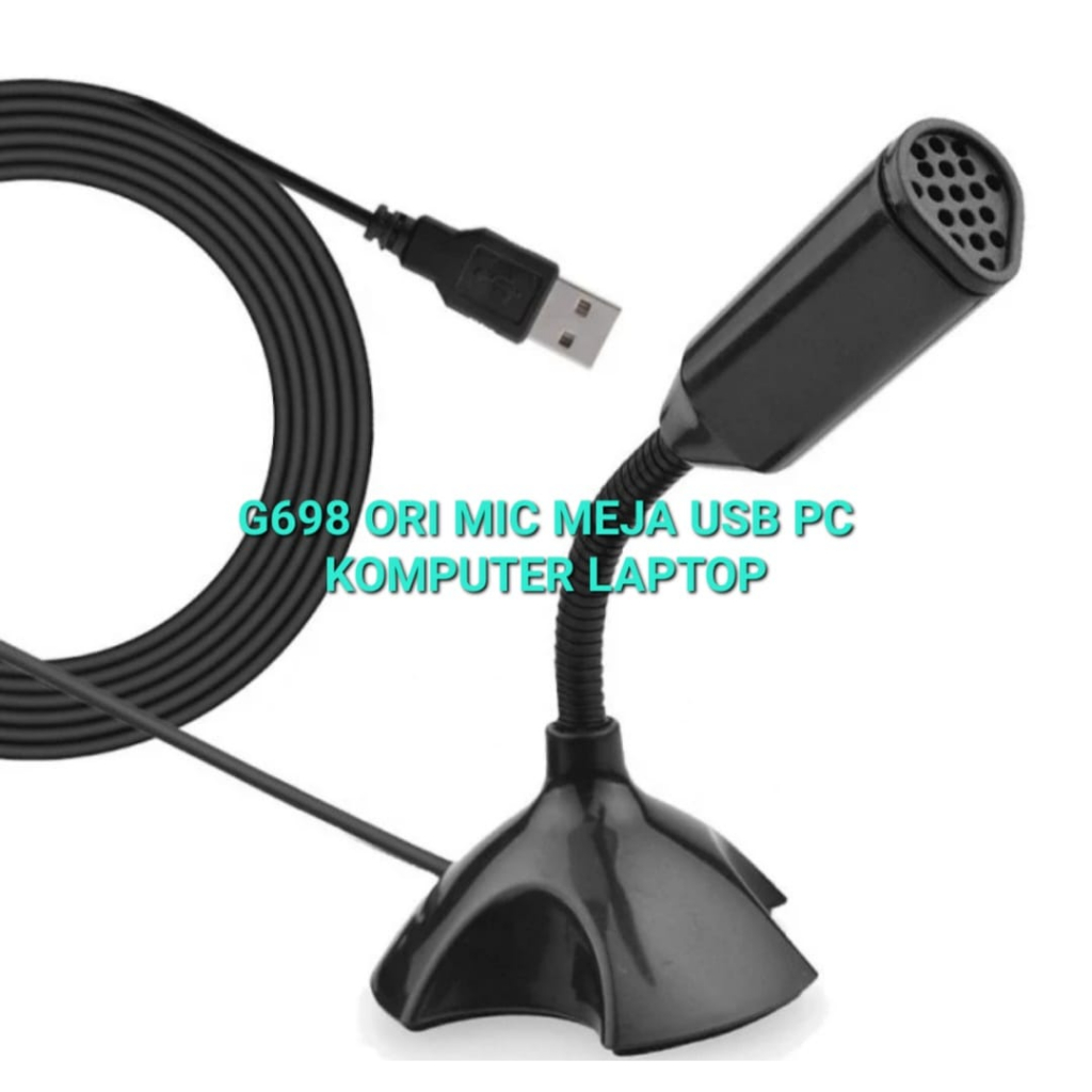 Jual G698 MIC USB MiK Kabel Microphone PC Mikrofon Laptop Microfon Gaming Mikropon Plug Play ...