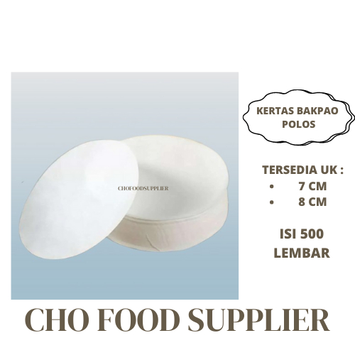 Jual KERTAS BAKPAO POLOS 1 PACK (ISI 500) | Shopee Indonesia