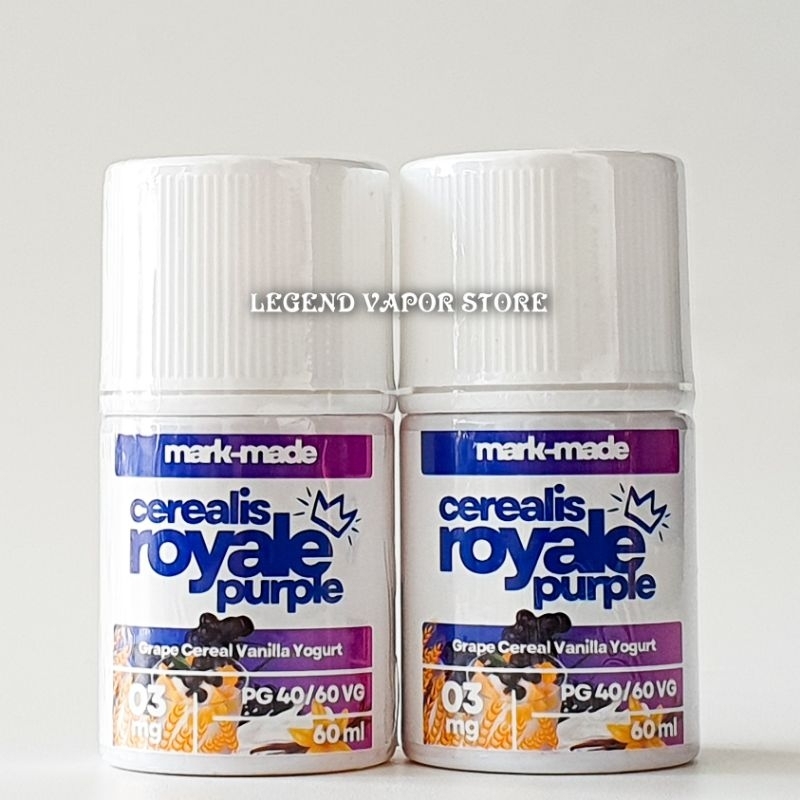 Jual FREEBASE - LIQUID CEREALIS ROYALE PURPLE Grape Cereal Vanilla ...