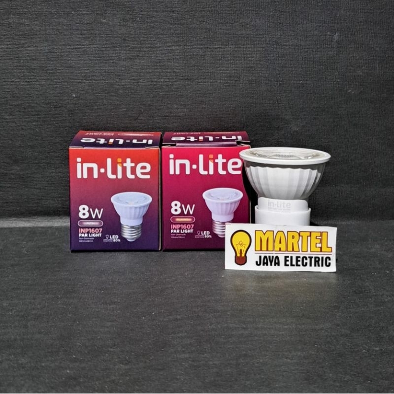 Jual LAMPU LED INLITE 8 WATT 220 VOLT / LEDINP1607 FITING E27 (NO ...