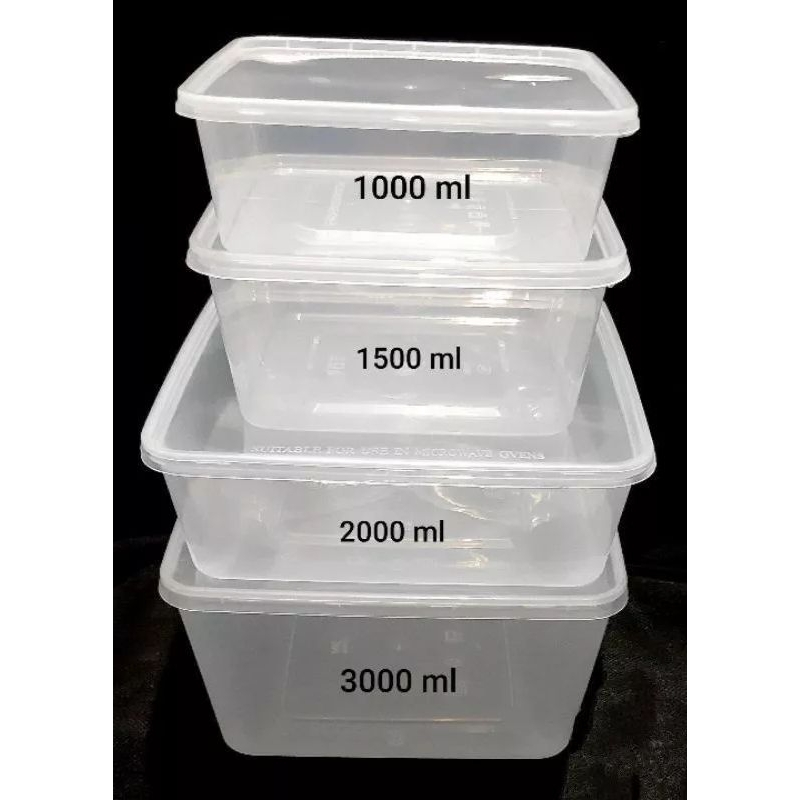 Jual ECER thinwall square 1000ml 1500ml 2000ml 3000ml | Shopee Indonesia